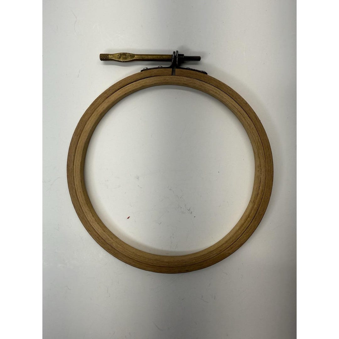 Vintage PFAFF Embroidery Hoop Darning Sewing Wood Hoop 6” Screw Tension ...