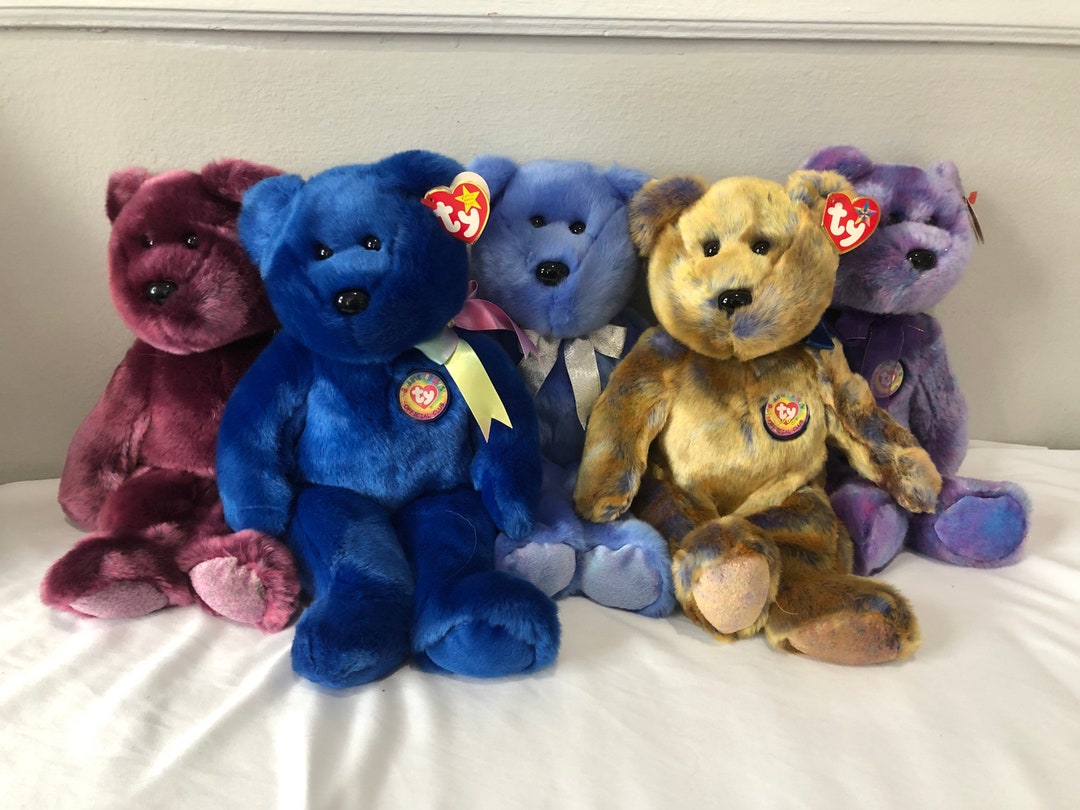 Ty Beanie Buddies Choice of Bears Group 4, Clubby, Signature - Etsy