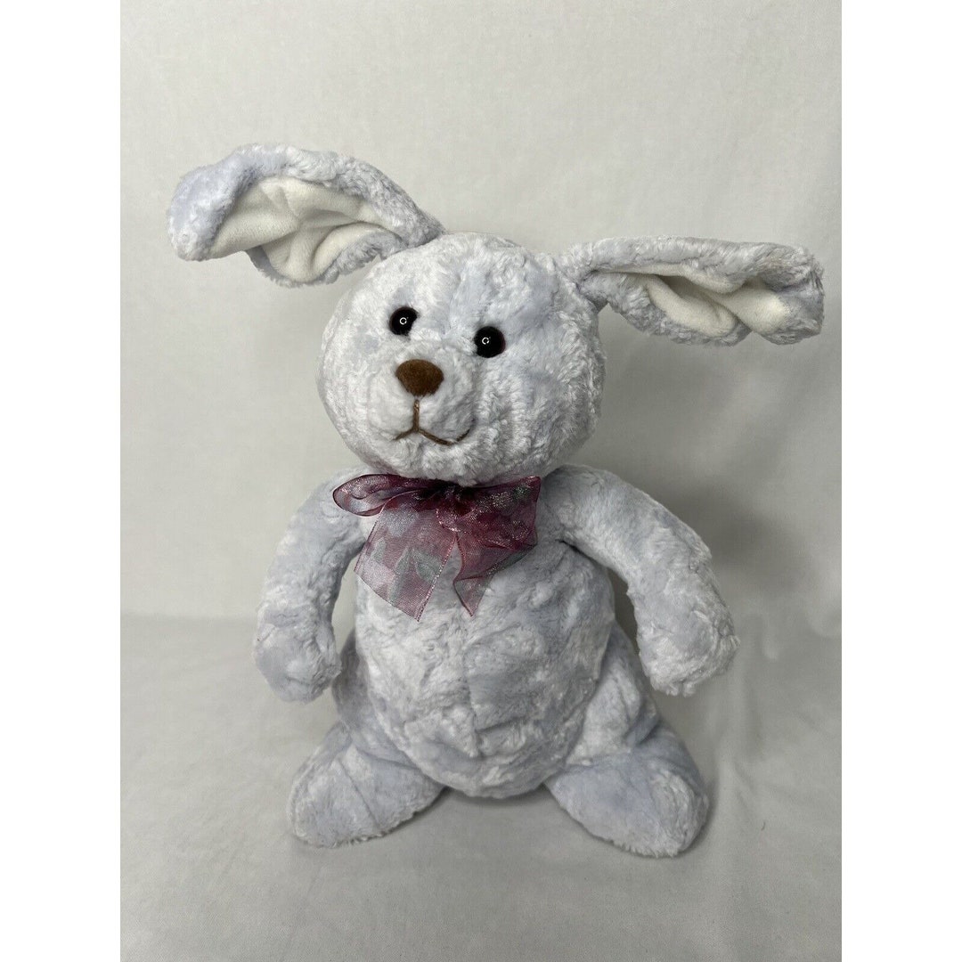 Gund Lavender Purple Smoothie Plush Bunny Rabbit 3611 Floral Bow 11 ...