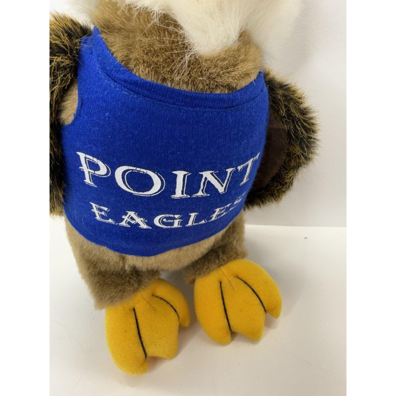 Bald Eagle Plush Logo Bear 12 Inch Point Eagles Removable Blue Shirt ...