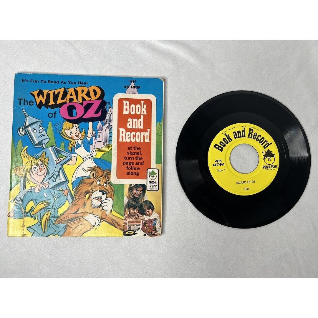 The Wizard of Oz Book and Record 1944 Peter Pan Records 45 RPM - Etsy
