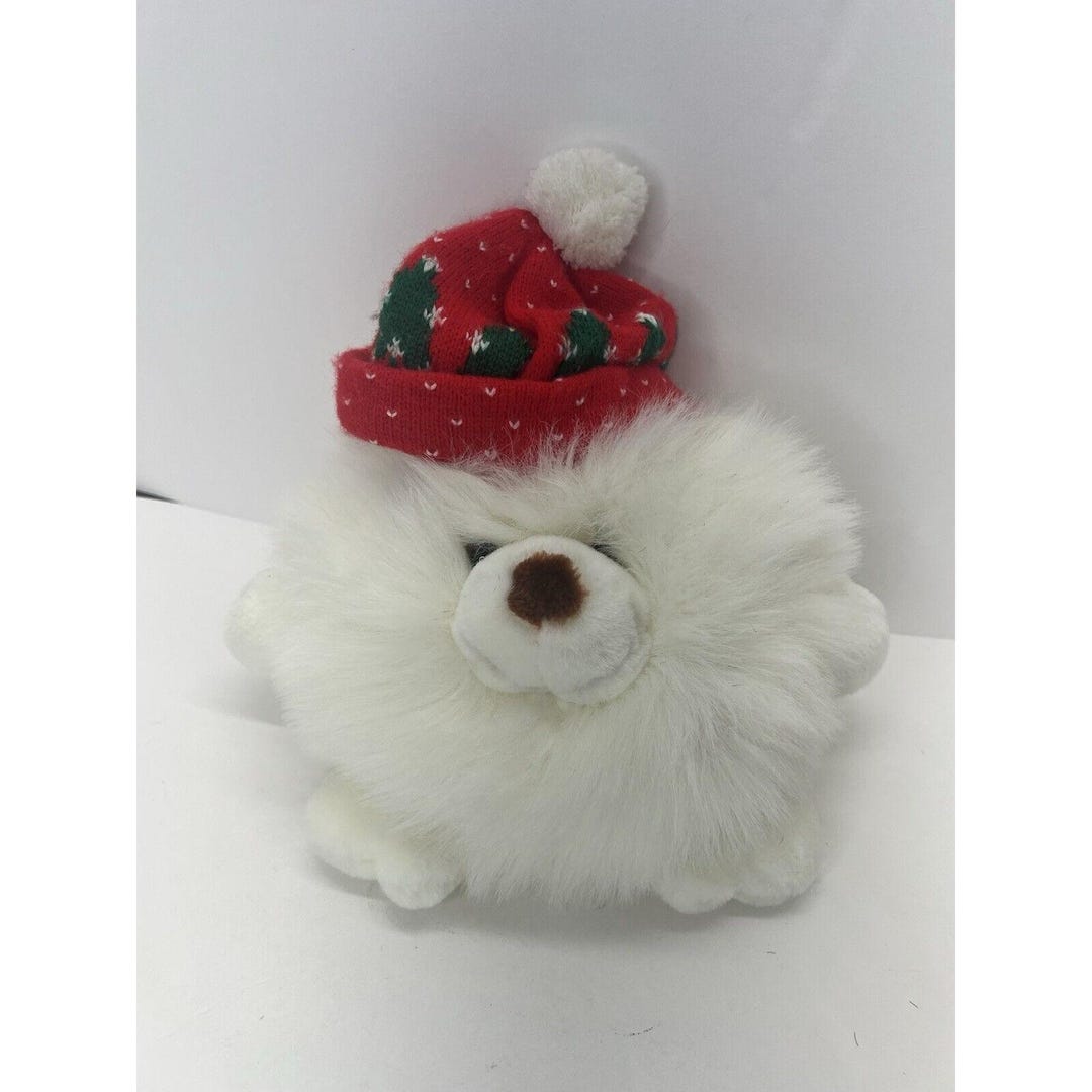 Vintage Sno-ball 10” Moostletoe Snowball Plush Christmas Stuffed Animal ...