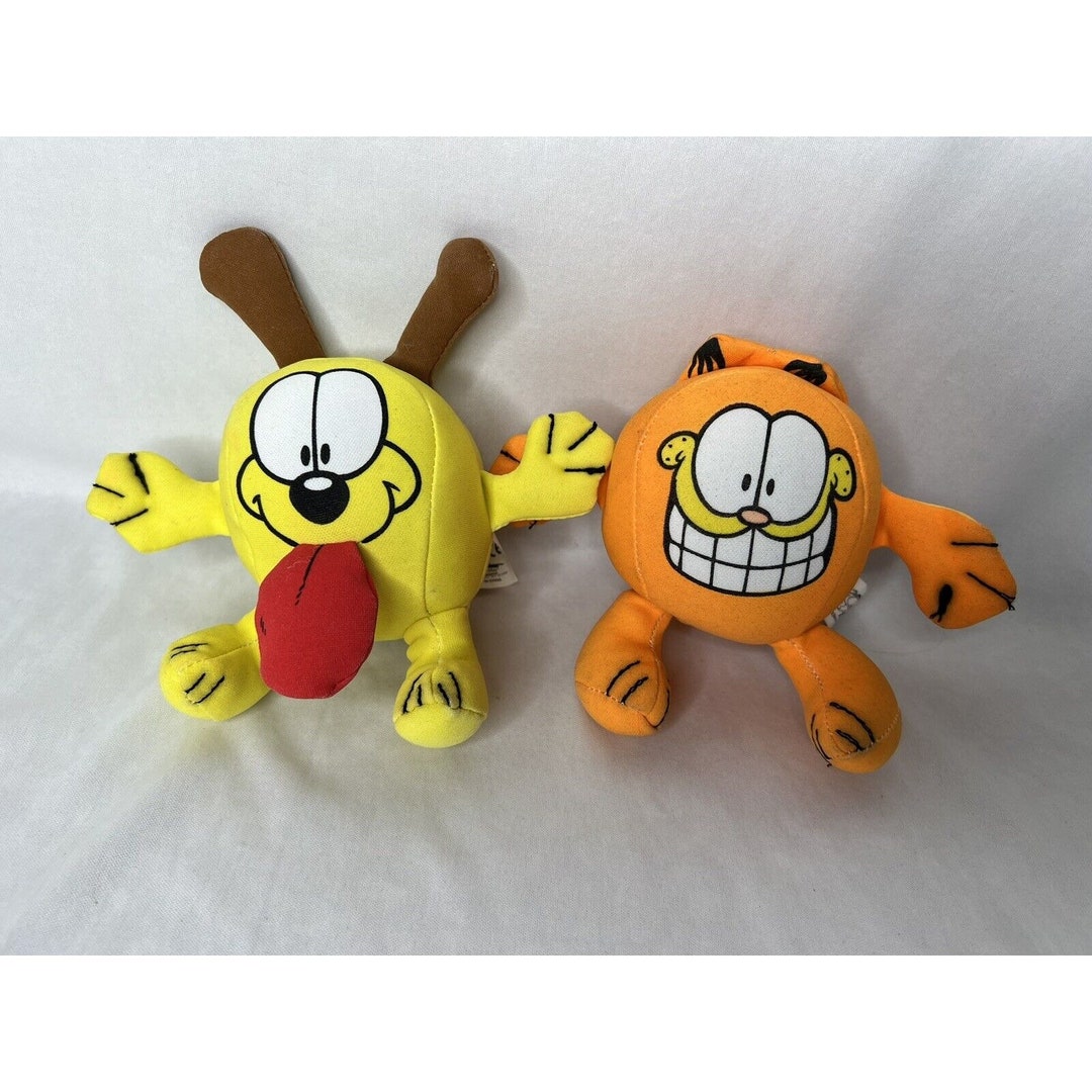 Vintage Garfield and Odie Smile Teeth Balls Stuffed Animal Play-by-play ...