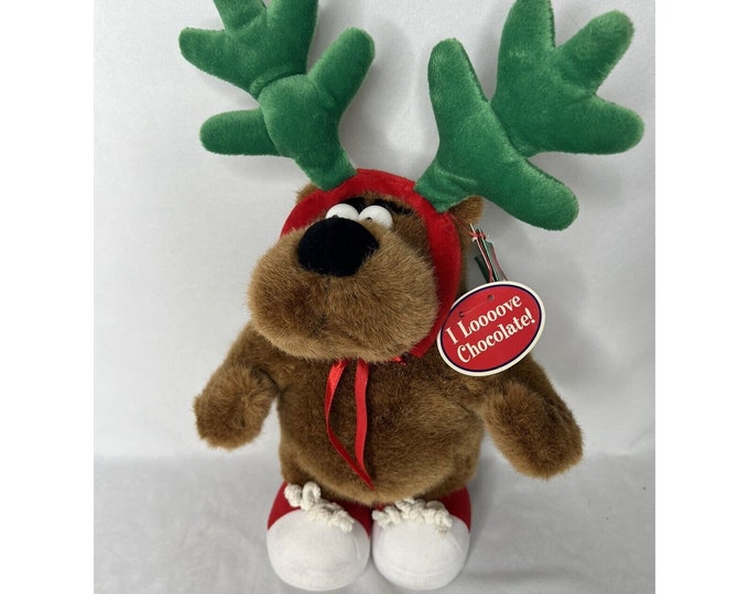 1998 Sid the Talking Bear Plush I Love Chocolate Stuffed Animal ...