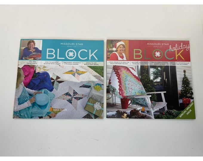 Missouri Star Quilt Co Block Magazines Idea Books Lot of 2 Quilting ...
