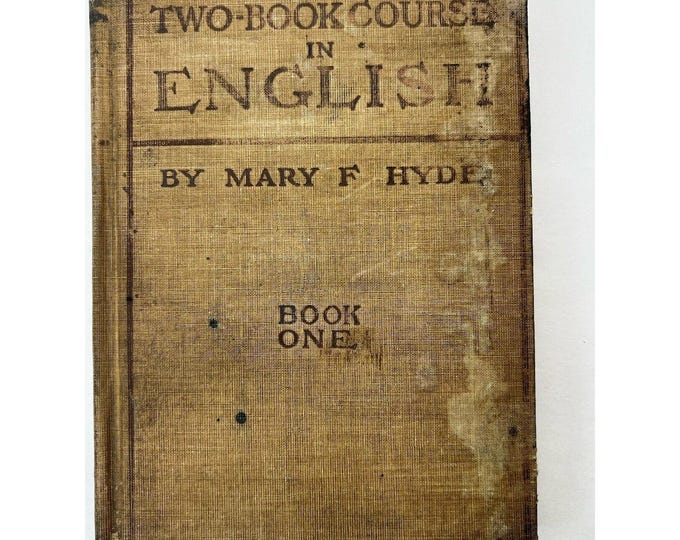 Two-book Course in English - Book One by Mary F Hyde Hardcover Textbook ...