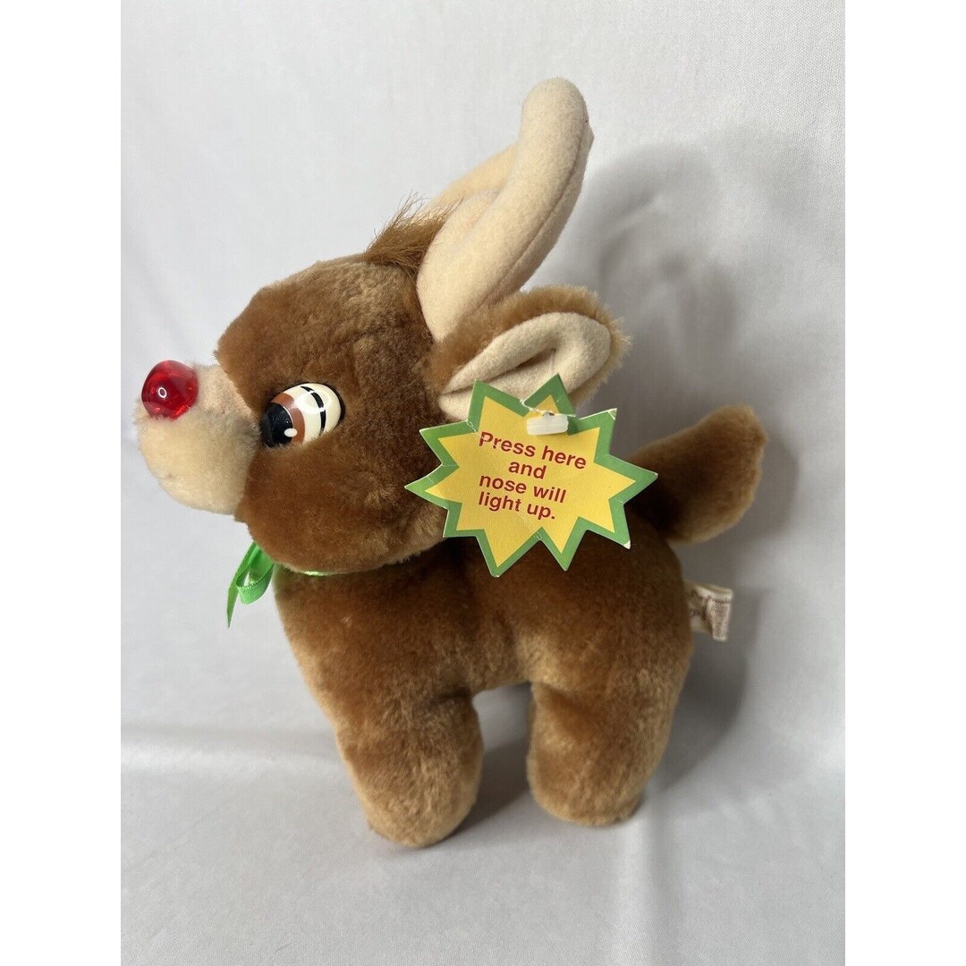 Applause Rudolph Red Nosed Reindeer 10” Plush Duracell Promo Does Not ...