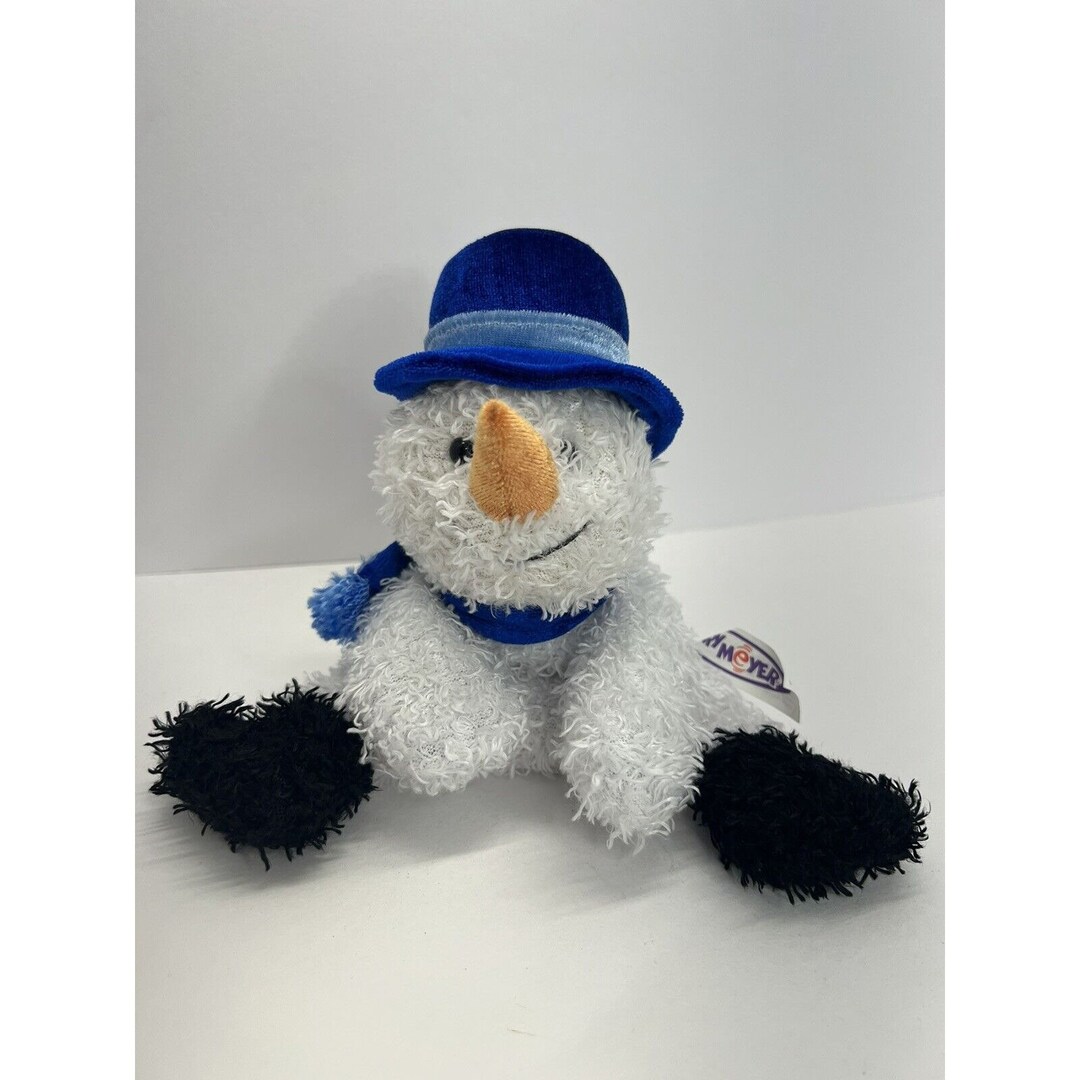 Vintage 2003 Mary Meyer Holiday Floppy Shaggy Snowman Plush Bean Bag 9 ...