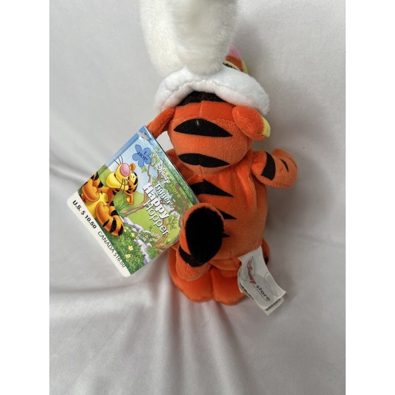 Disney Store Tigger Happy Hopper With Bunny Ears 8" Tall Wind-up Plush ...