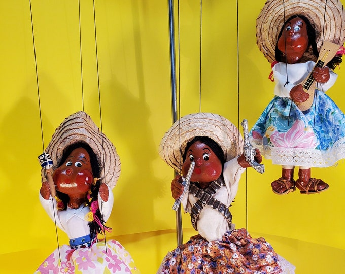 VTG 60s Mexican String Puppets Sold Individually! Terracotta Heads ...