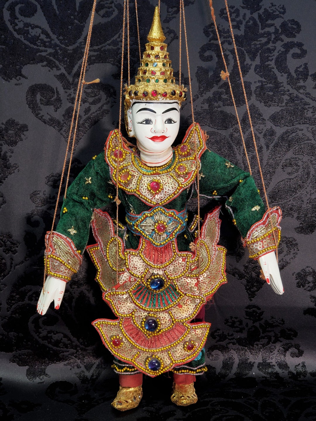 VTG Myanmar Puppet 'THAGYAR MIN: King of the Celestial Beings' Burmese ...