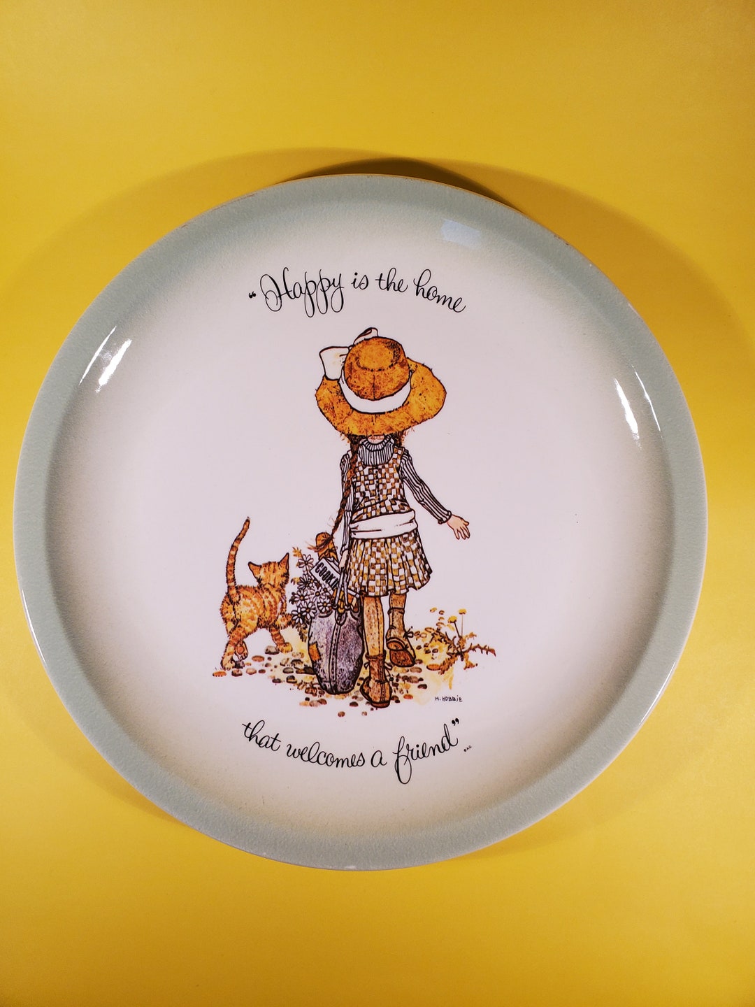 Vintage 1972 Holly Hobbie Collectors Edition Ceramic Plate By American