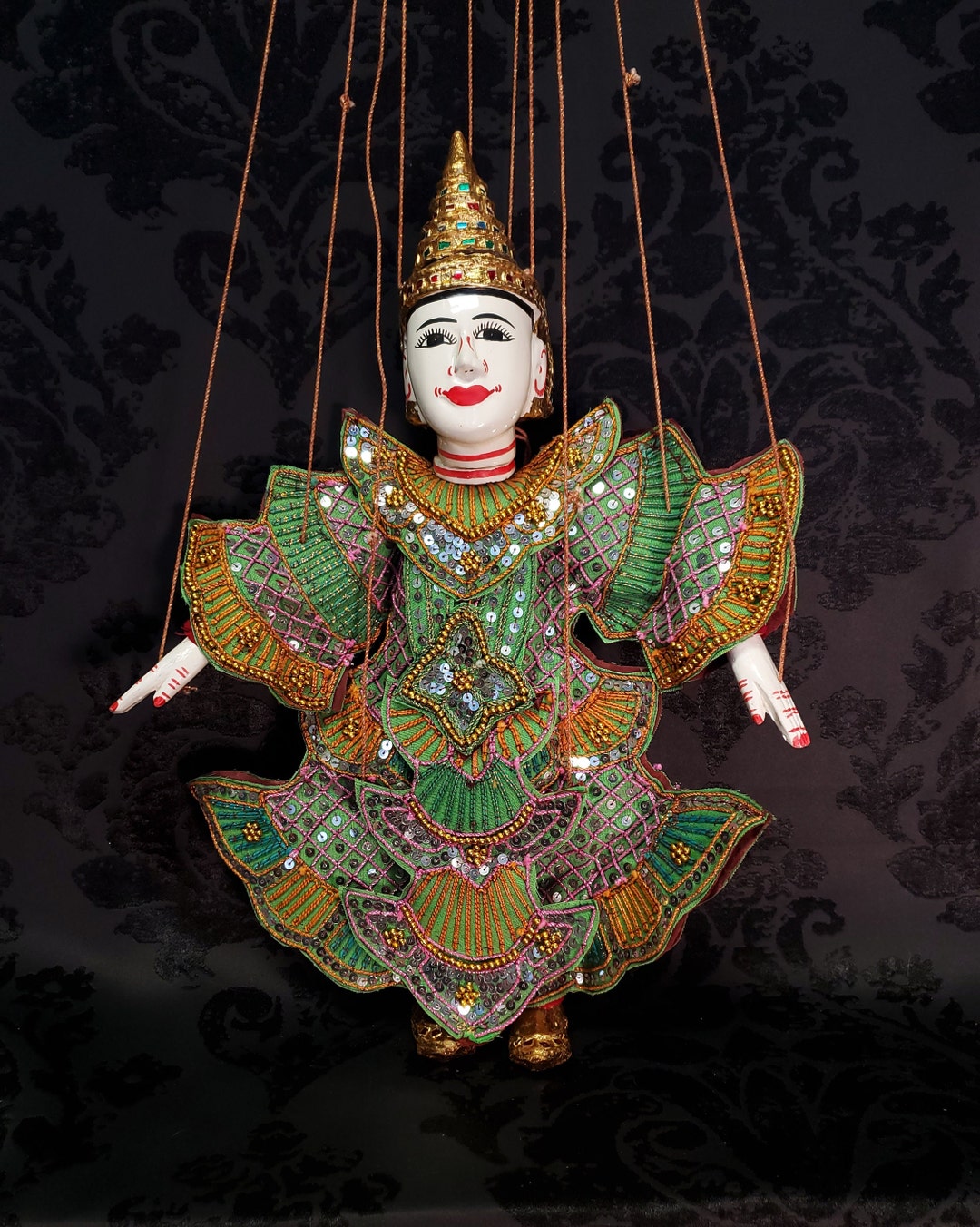 VTG Myanmar Puppet 'THAGYAR MIN: King of the Celestial Beings' Burmese ...