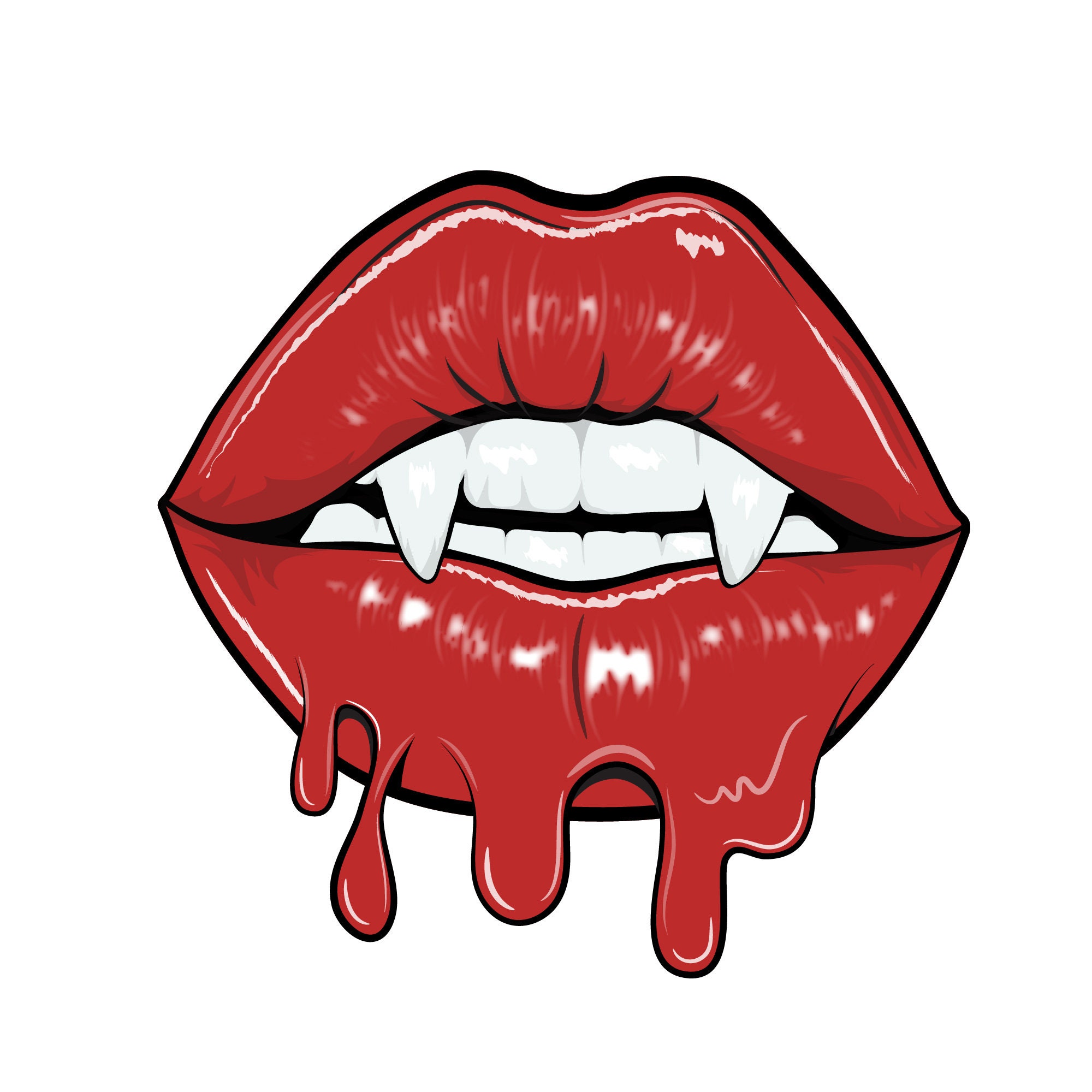 Vampire Lips PNG Design, Vampire Lips PNG, Lips Png for Shirt, Lips Png ...