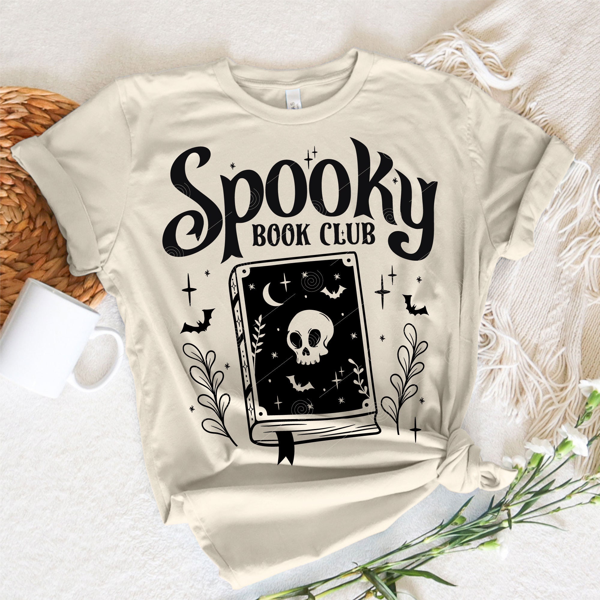 Spooky Book Club SVG PNG, Halloween Bookish Svg Png, Skeleton Png ...