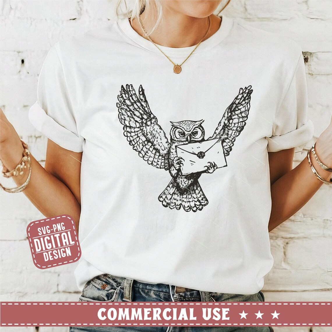 Magic Owl Svg Png Clipart, Owl Post Svg, Flying Owl With Letter, Barn ...