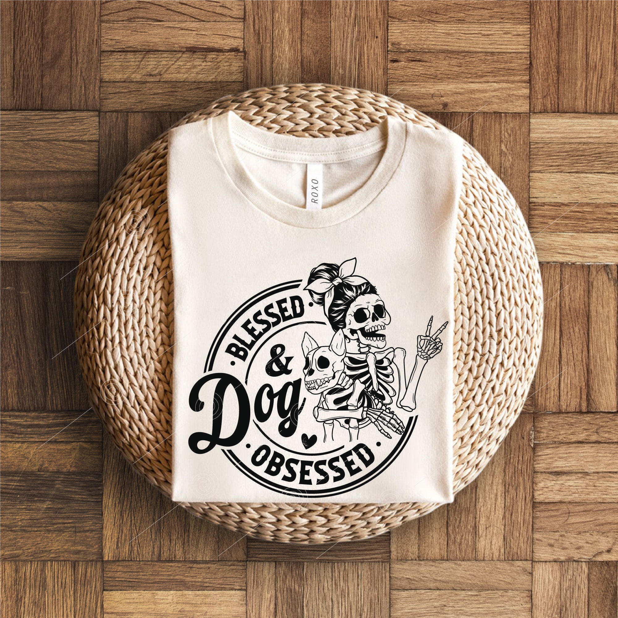 Blessed and Dog Obsessed SVG PNG, Dog Svg, Skeleton Svg, Dog Obsessed ...