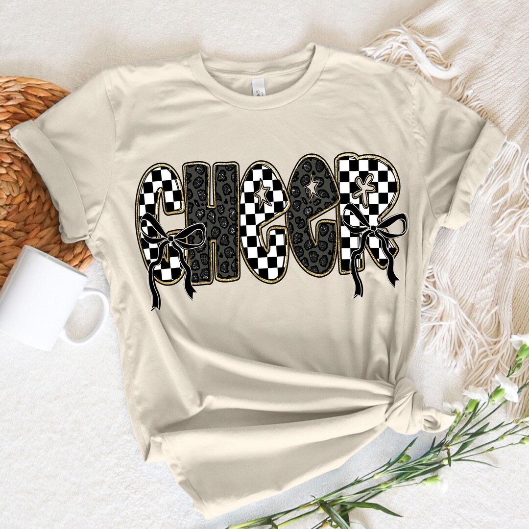 Leopard Checkered Cheer Png, Leopard Checkered Cheerleader Coquette Png ...