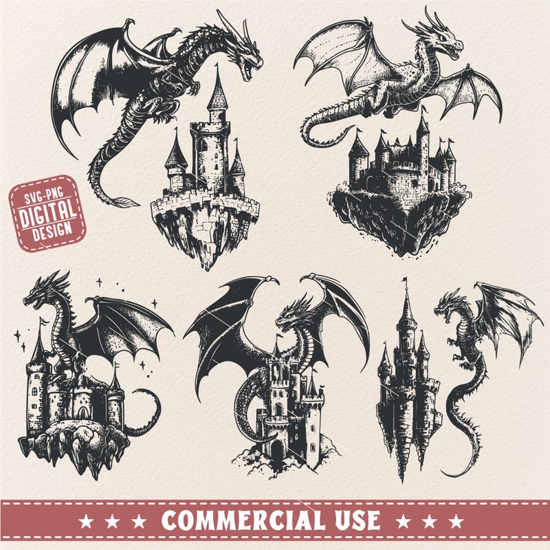 Dragon Flying Line Drawing - Etsy UK