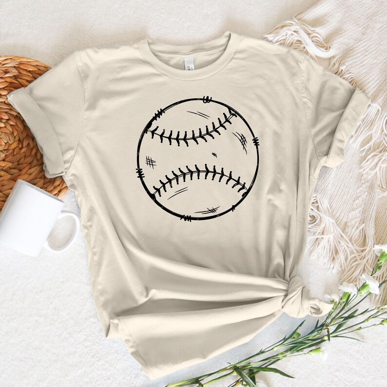 Doodle Baseball SVG PNG DXF, Monograma de beisebol Svg, Camisa de ...