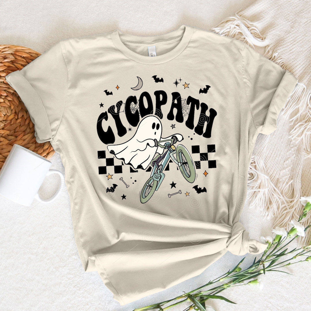 Funny Ghosts on Bikes PNG, Cycopath PNG, Halloween Png, Cute & Trendy ...