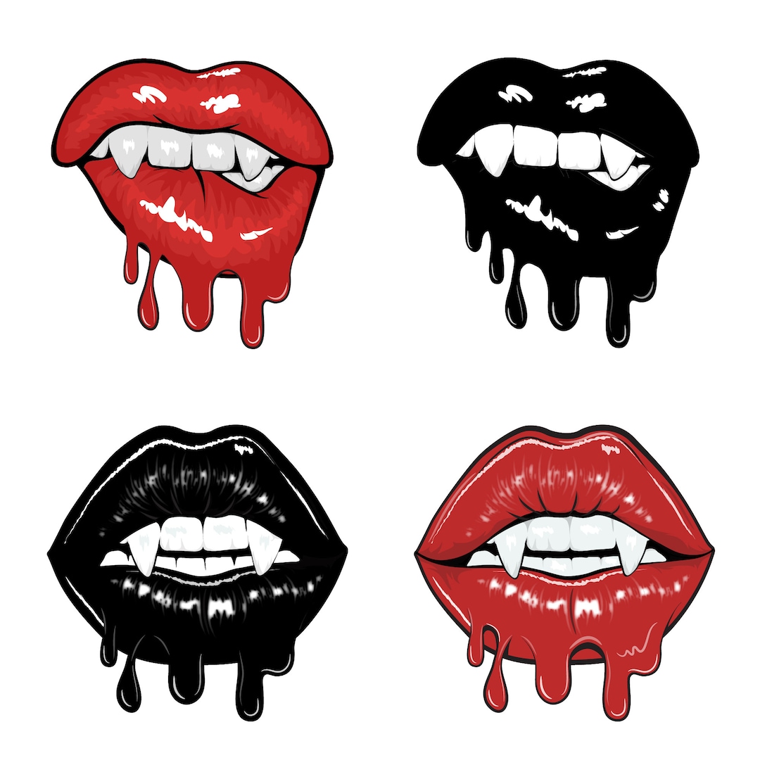 Vampire Lips PNG Design, Vampire Lips PNG, Lips Png for Shirt, Lips Png ...