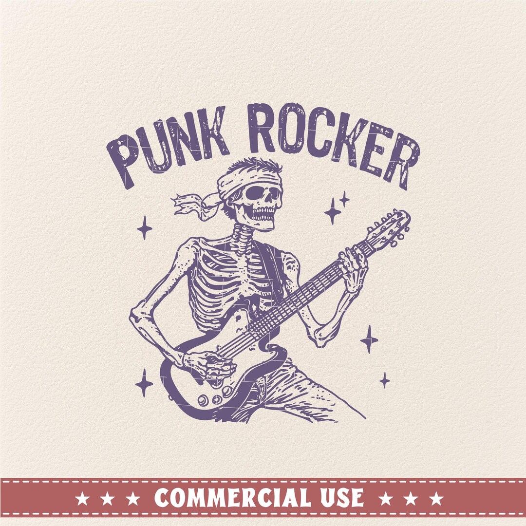 Punk Rocker Svg, Rocker Skull Svg, Punk Rock Skull Svg, Punk Rock Svg ...