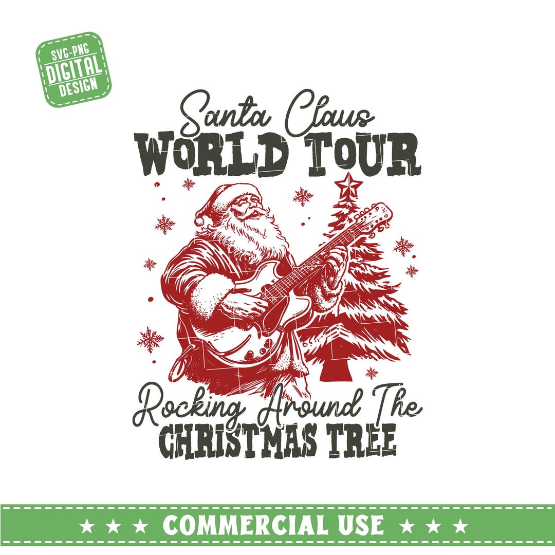 Santa Claus World Tour Svg Png, Santa Claus Svg, Vintage Christmas Svg ...