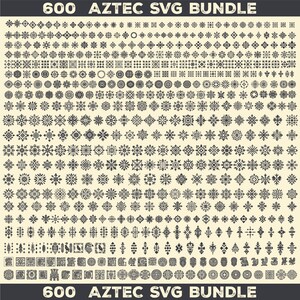 600 Aztec Svg Bundle, Southwestern Elements Svg, Tribal Pattern Svg ...