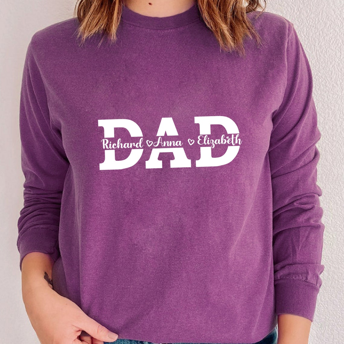 Dad SVG Father Svg Father's Day SVG Dad Split Name - Etsy