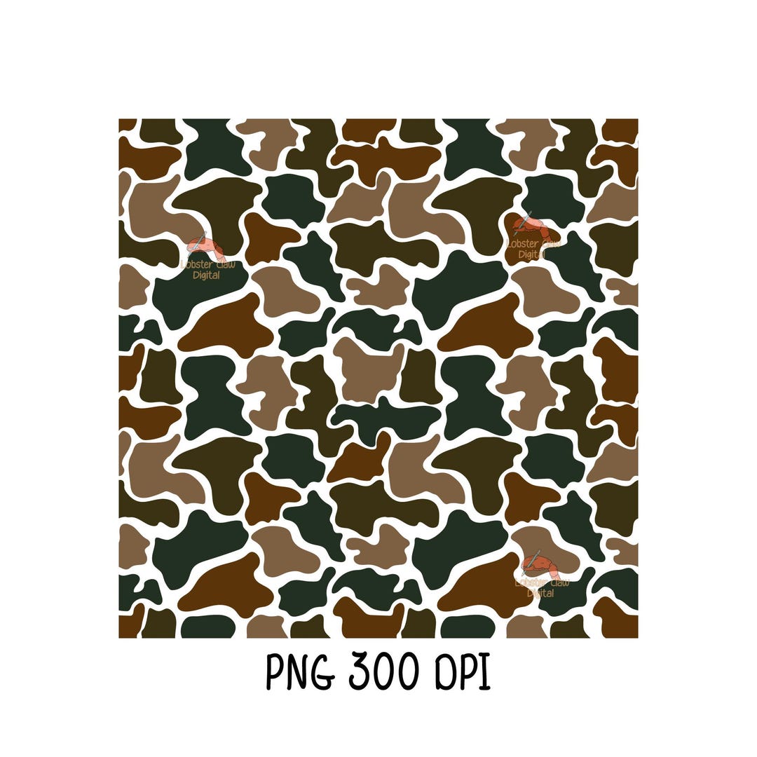 Old Camo Seamless Pattern PNG, Camouflage Duck Hunting Patterns PNG ...