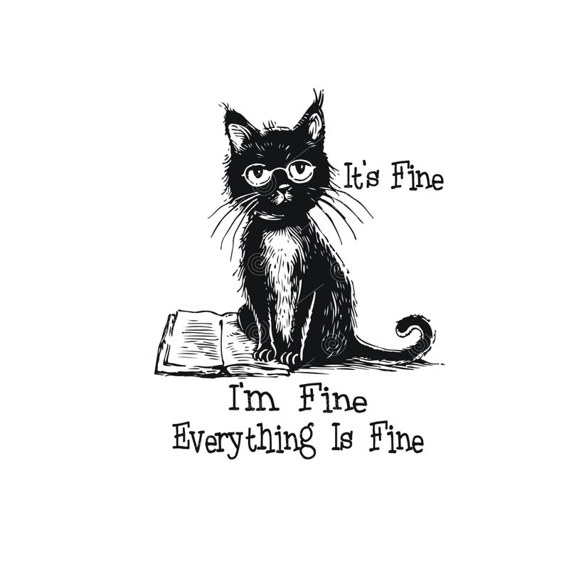 Svg It's Fine I'm Fine - Etsy