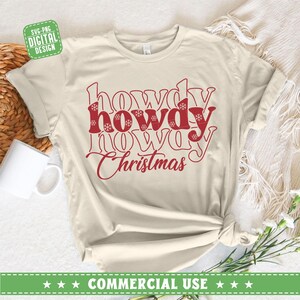 Howdy Christmas Svg, Cowboy Santa Svg, Retro Christmas Svg, Cowgirl ...