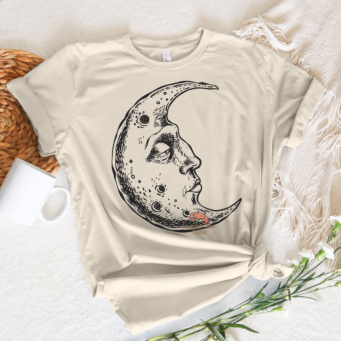Moon Svg, Moon Face Svg, Mystical Moon Svg, Moon Png, Moon Svg Cut File ...