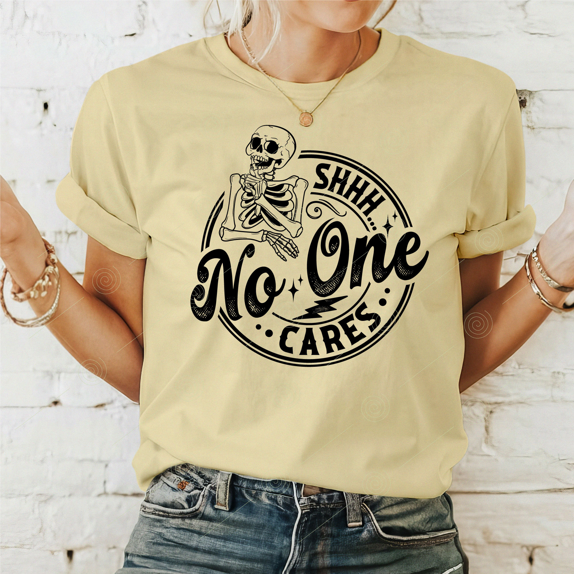 Shh No One Cares SVG PNG, Skull Svg, Skeleton Svg, Floral Skull Svg ...