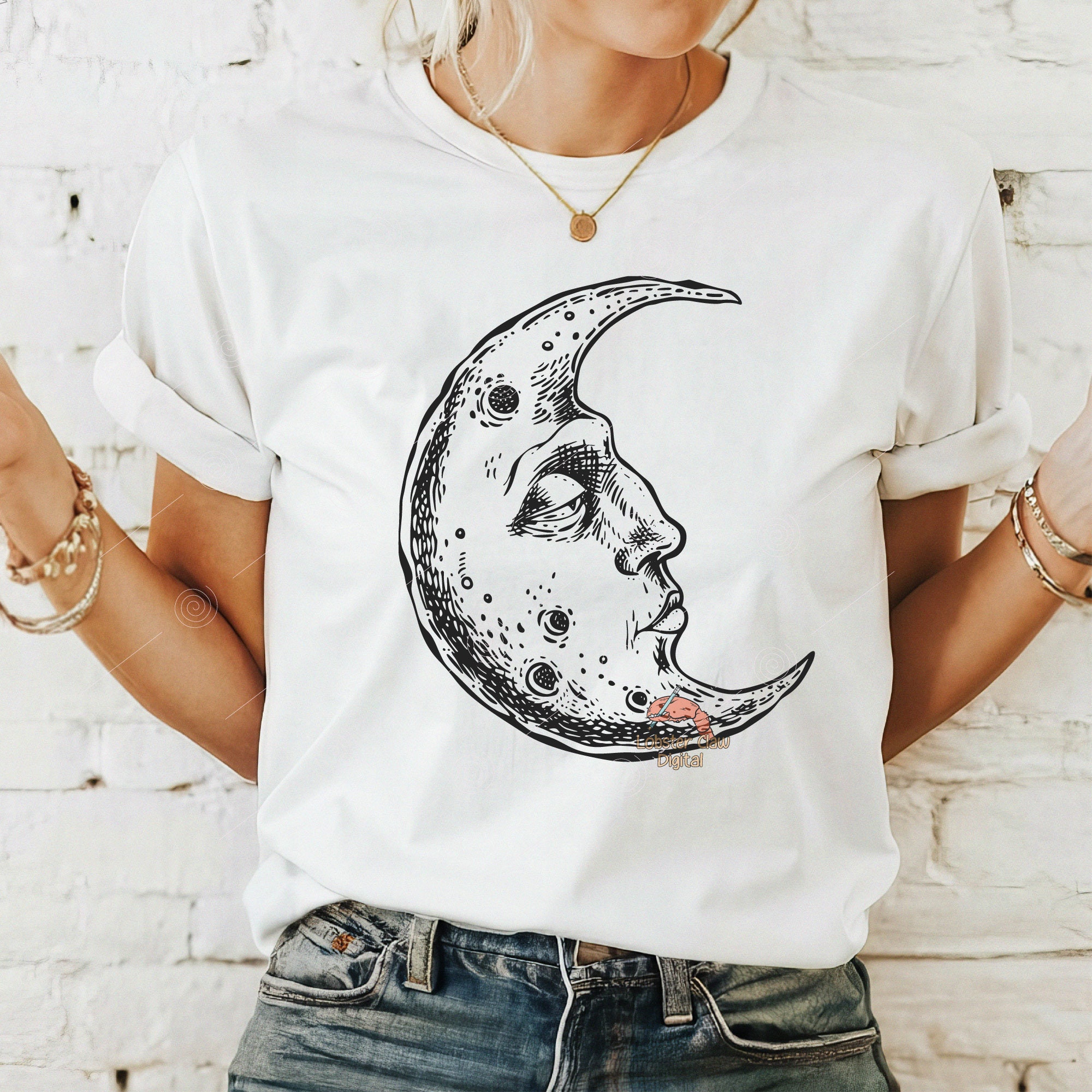 Moon Svg, Moon Face Svg, Mystical Moon Svg, Moon Png, Moon Svg Cut File ...