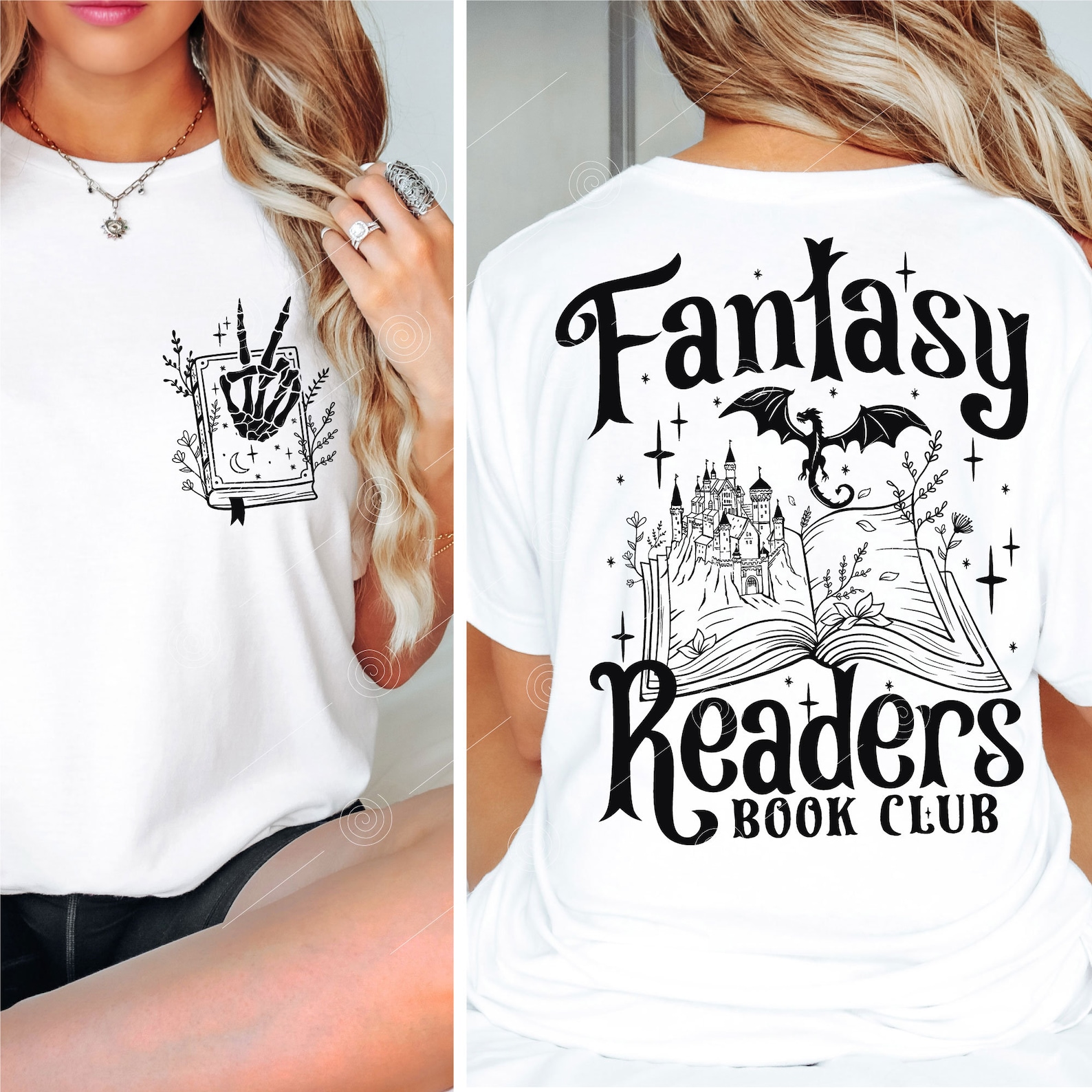 Fantasy Readers Book Club SVG PNG, Book Club Svg, Dragon SVG, Fantasy ...