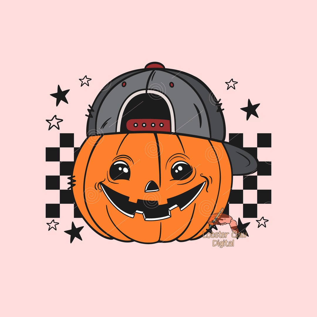 Halloween Pumpkin Faces Png, Backwards Hat Pumpkin Png, Boy Pumpkin Face Svg, Pumpkin Face Png ...