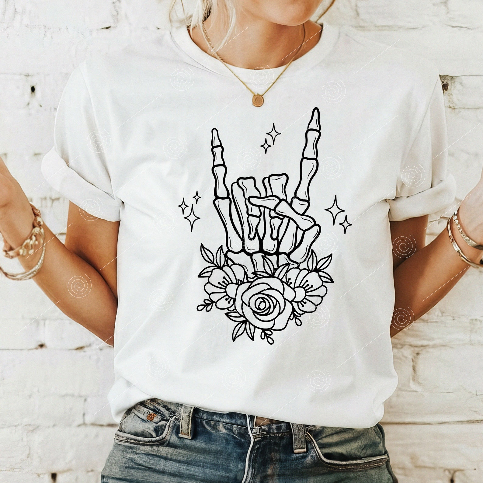 Skeleton Hands Svg Png Bundle, Skeleton Hand Rock N Roll Svg, Skeleton ...