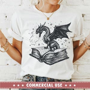Book Dragon SVG PNG Bundle, Dragon Svg, Dragon Flying Svg, Dragon ...