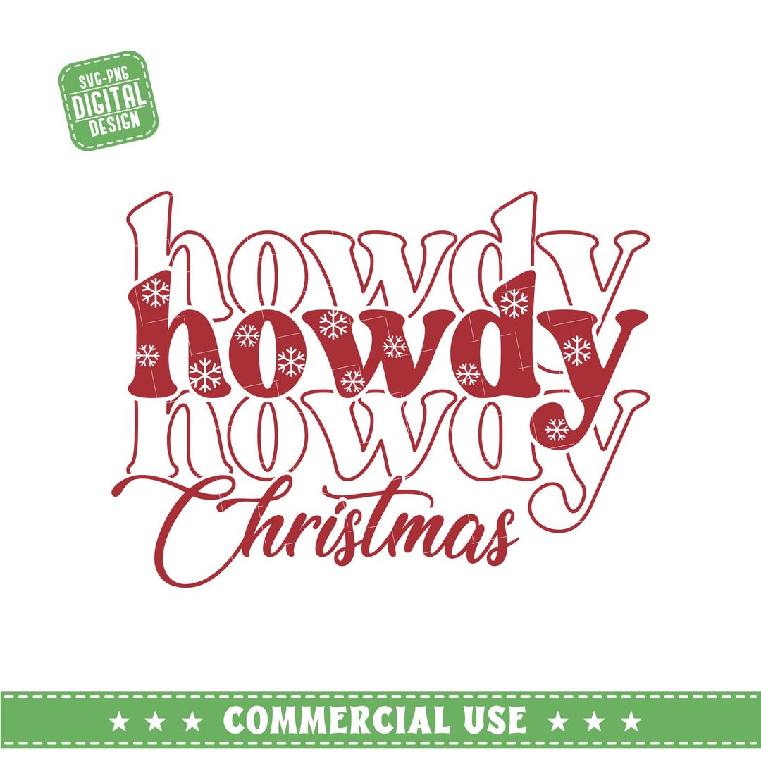 Howdy Christmas Svg, Cowboy Santa Svg, Retro Christmas Svg, Cowgirl ...