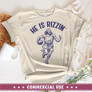 He is Rizzin SVG PNG, Funny Jesus Svg, He is Risen, Christian Easter ...
