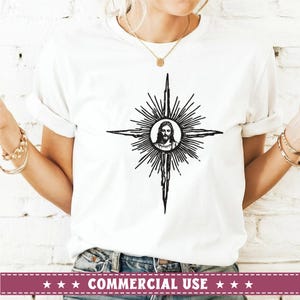 Nativity Star Svg Png, Christmas Star, Nativity Star and Jesus Portrait ...