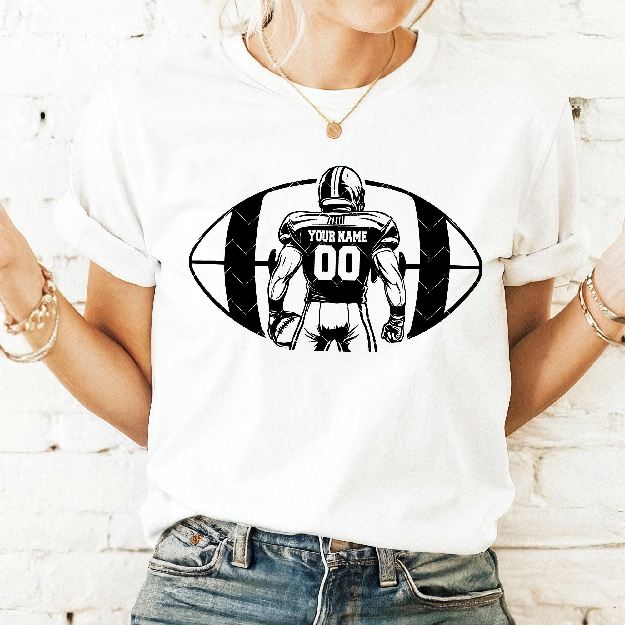 Custom Football Player Svg Png Dxf Pdf, Football Player Svg ...