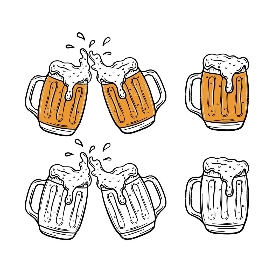 Beer Mug SVG PNG DXF, Beer Clipart, Alcohol Svg, Beer Mug Png, Cheers ...