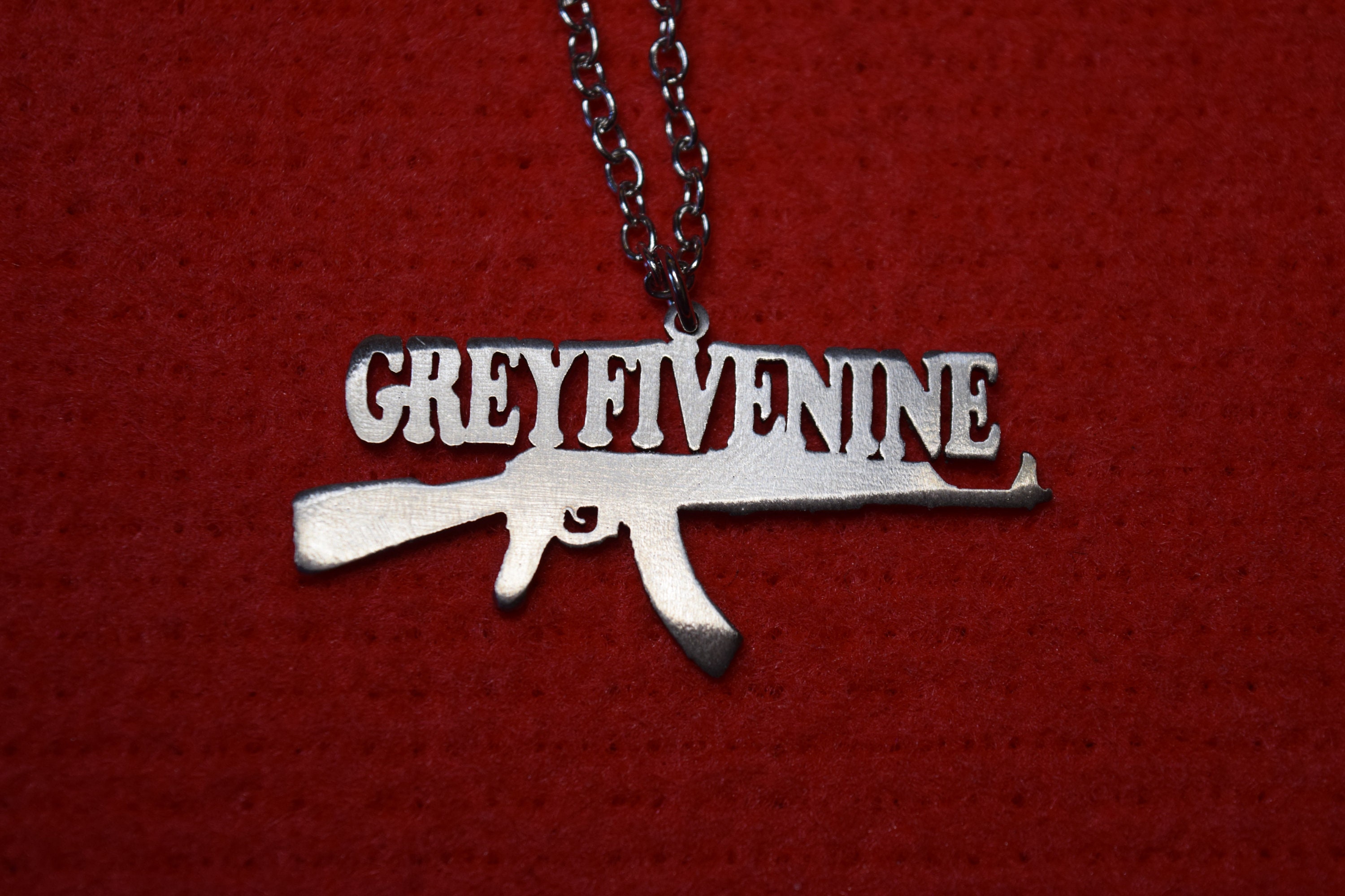 Greyfivenine AK G59 pendant with chain necklace pin FTP | Etsy