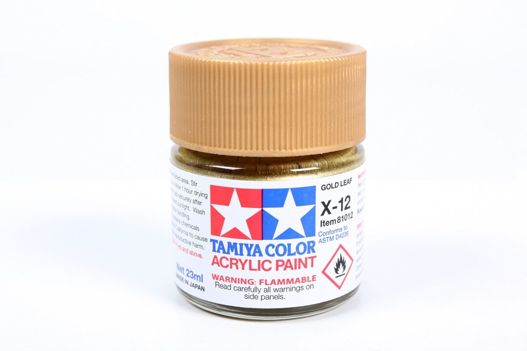 Tamiya Acrylic X-12 Gold Leaf 23ml Bottle of Paint 81012 - Etsy
