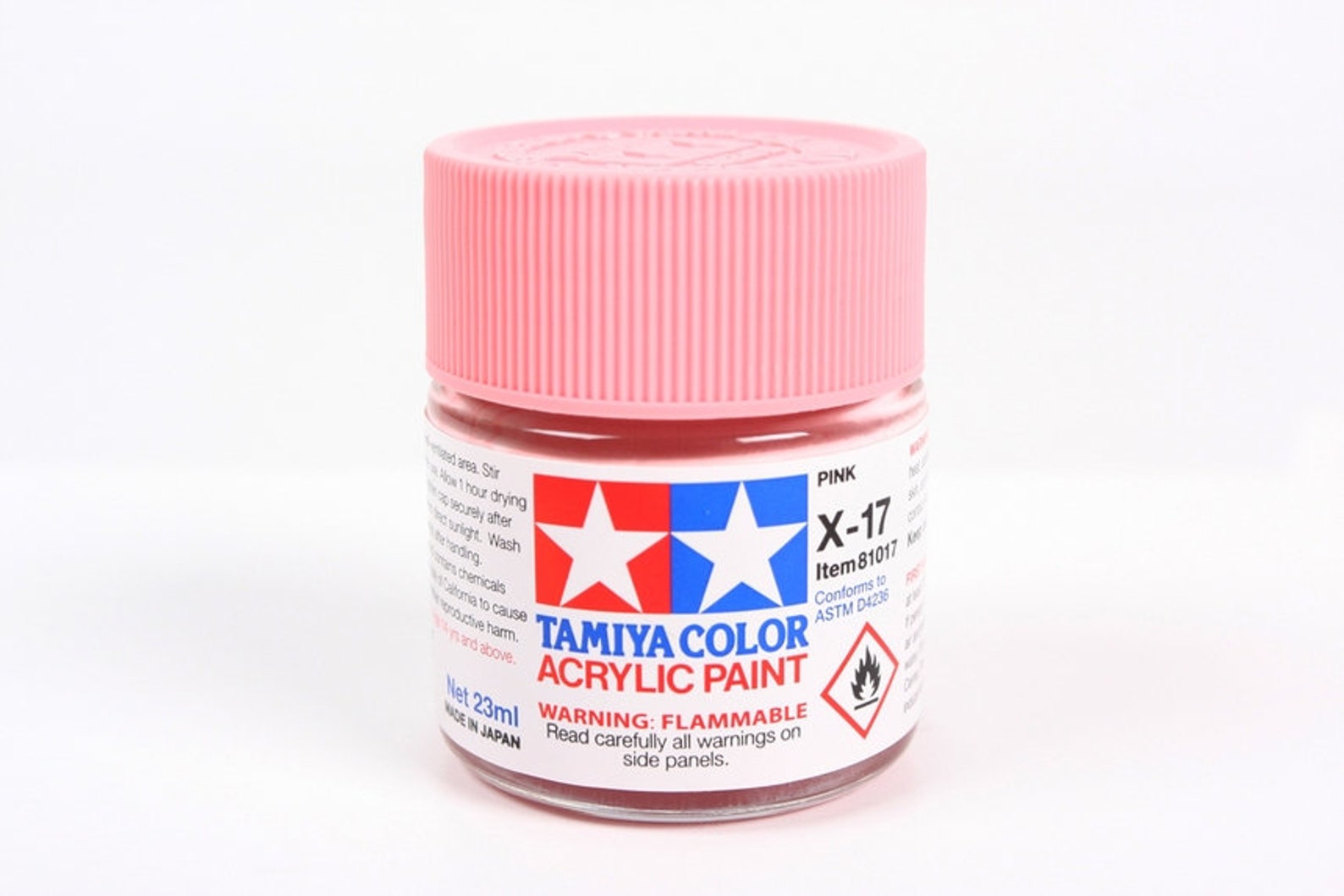 Tamiya Acrylic X-17 Pink 23ml Bottle of Paint 81017 - Etsy
