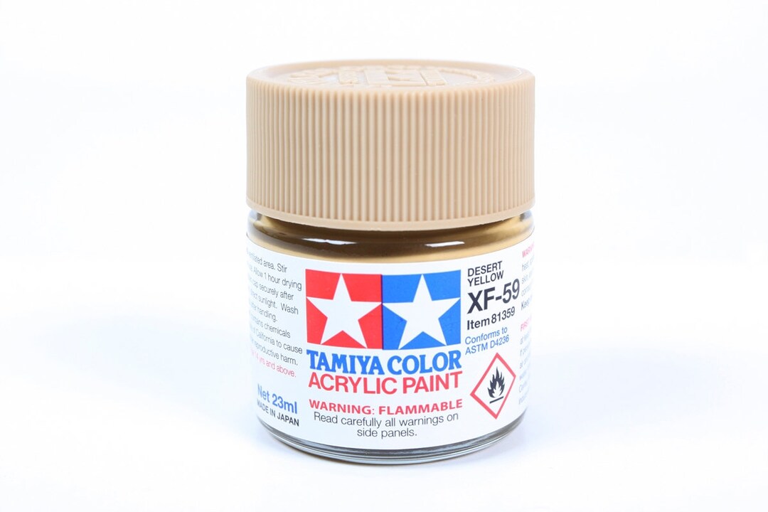 Tamiya Acrylic XF-59 Desert Yellow 23ml Bottle of Paint # 81359 - Etsy