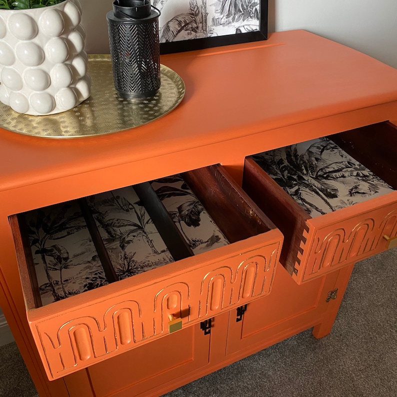 SOLD X SOLD X SOLD Bold Upcycled Statement Sideboard Cabinet - Etsy UK